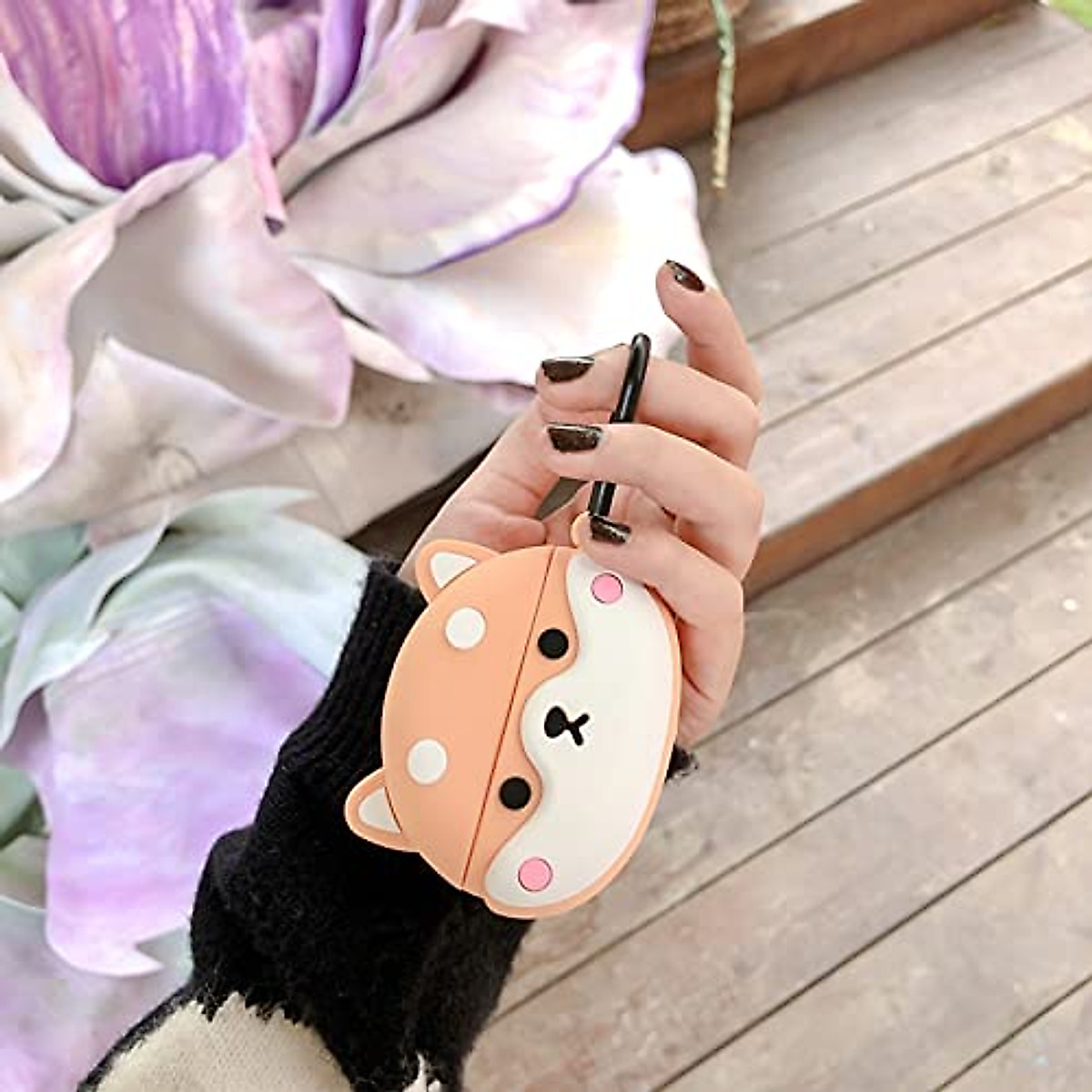 Compatible with for New 2022 Huawei Freebuds pro 2,Cute Cartoon Silicone Earphone Case with Keychain,Headphone Protective Case for Huawei Freebuds pro2 (Corgi)