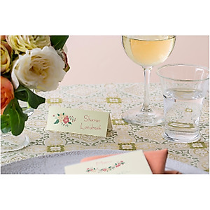 Avery Textured Place Cards, White, 1.43" x 3.75", 60 Pack (80504)