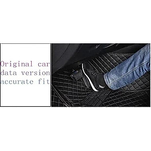 SARAHS Customized Artificial Leather Car Floor Mats - Waterproof, Anti-Slip, Suitable for Cars, SUVs, Trucks - Protect Your Vehicle's Interior from Dirt and Debris (Pink)