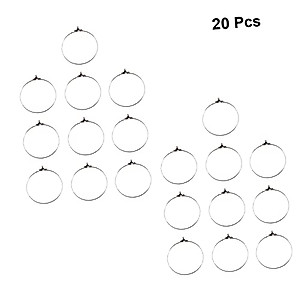 40 Pcs DIY Jewelry Making Supplies Ear Clips Accessories DIY Earring Hook Copper Earrings Accessories DIY Ear Jewelry