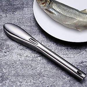 Fish Scaler Manual Stainless Steel Fish Skin Brush Scraping Fishing Scale Brush Graters Fast Remove Fish Cleaning Peeler Fish Scalers Sawtooth Fish Descaler Tool for Family Kitchen, Seafood Markets