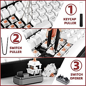 RUNJRX Keyboard Lube Kit with Switch Opener Tweezers for Custom Keyboard, Keyboard Lube Tools