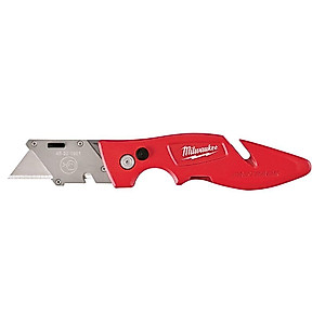 Milwaukee 48-22-1902 Fastback Flip Utility Knife and 48-22-1950 General Purpose Utility Blades with Dispenser (50-Blades Included)