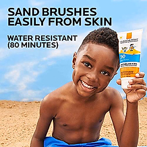 La Roche Posay Anthelios Kids Gentle Lotion Sunscreen SPF 50, Kids Sunscreen for Face and Body, Oxybenzone Free, Pediatrician and Dermatologist Tested