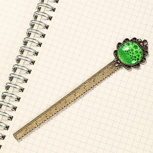 Green Sparkle Irish Shamrock Bookmark Birthday Christmas Gifts Mothers Day Valentine's Day for Women Girls Teacher Readers Book Lover