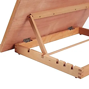 Falling in Art Large 5-Position Wood Drafting Table Easel Drawing and Sketching Board, 23 2/9 Inches by 16 1/2 Inches