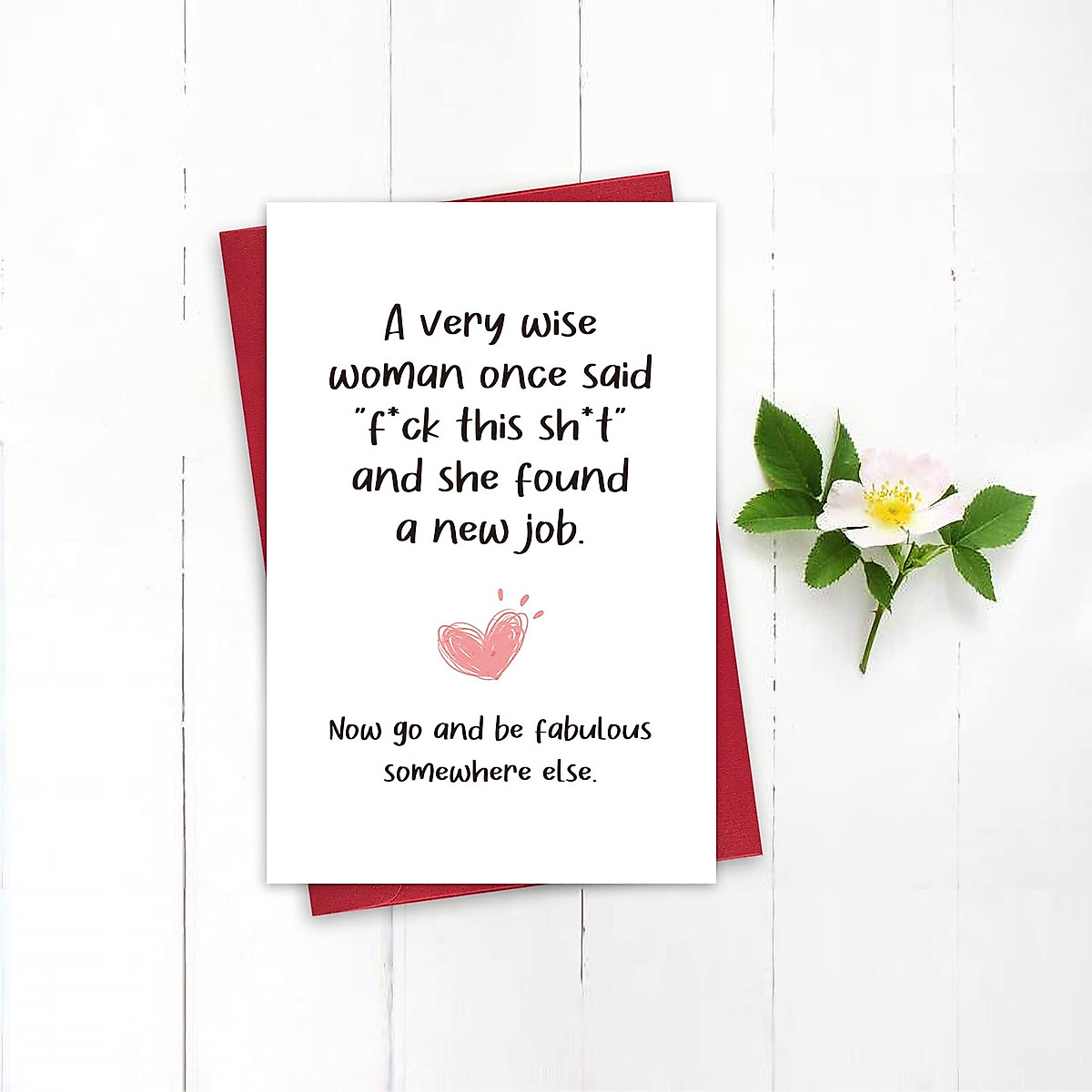 Funny New Job Congrats Card for Bestie, Coworker Leaving Farewell Card, Be Fabulous Somewhere Else
