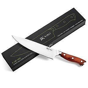 Chef Knife - Pro Kitchen Knife - 8 Inch Chef’s Knife - German High Carbon Stainless Steel Sharp Kitchen Knife With Ergonomic Pakka Wood Handle - 8" Professional Chefs Knife - Comes In a Gift Box
