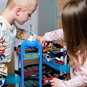Klein Theo Bosch Car Park 5 Levels Premium Toys for Kids Ages 3 Years & Up, Bosch 5 Level Car Park