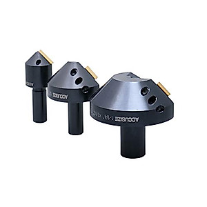 Accusize Industrial Tools 1/4'', 1/2'' and 1-1/4'' 90 Degree Indexable Carbide Countersinks, 0046-0990
