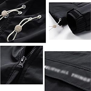 Men and Women Coats Waterproof Breathable Winter Hiking Rain Jacket for Running Cycling Golf Gear (Color : Brown, Size : Medium)