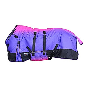CHALLENGER 64" 1200D Horse Turnout Waterproof Heavy Weight Winter Blanket 5B104