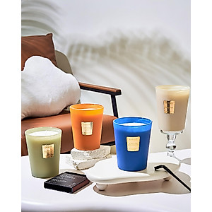 M&SENSE Fall Candles Caramel Pumpkin Latte Scented, 3 Wick Natural Soy Candles for Home Scented, Pumpkin Candle Gift for Halloween, Large 150H Long Lasting Slow Burn Luxury Jar Candle 35oz