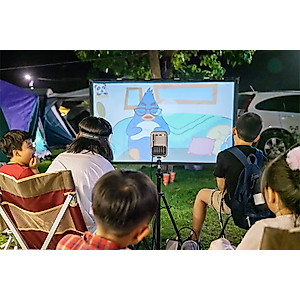 Global Version Wanbo T2R MAX Projector 1080P Mini LED Portable WiFi Full HD Projector 4K Android 9.0 2GB RAM 16GB ROM1920*1080P Keystone Correction for Home Voice Control