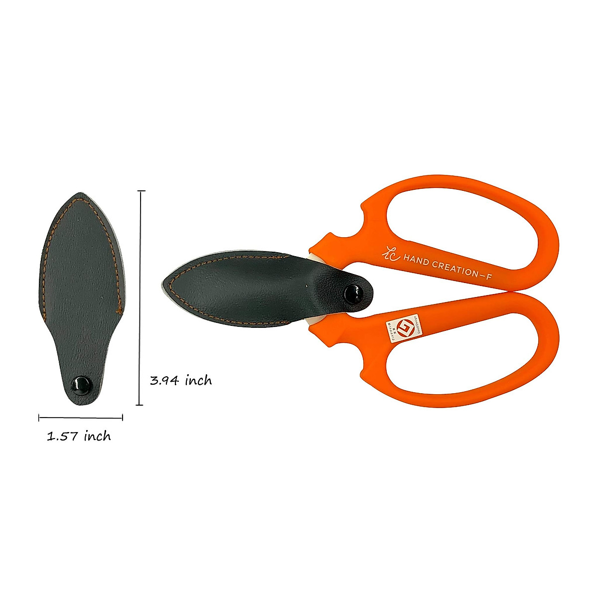 Sakagen Flower Scissors Hand Creation F-170 (Orange, 170mm)