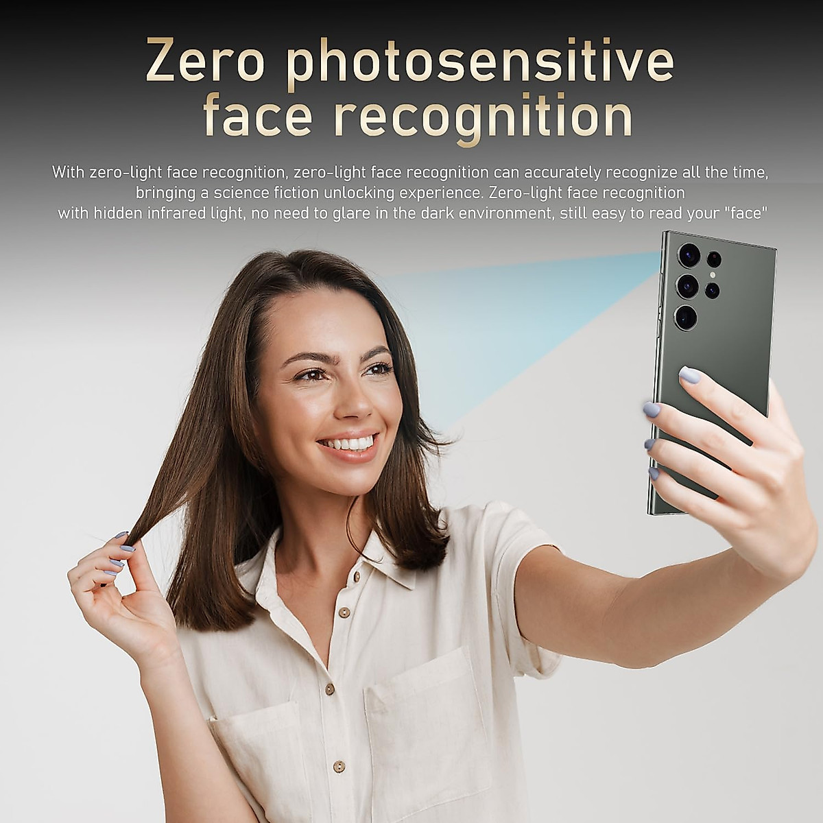 BDWJW C23 Ultra 5G Unlocked Smartphone,6GB+256GB Fully Unlocked Cell Phone for Android 13, 6.8" Unlocked Cell Phone, 6800mAh, 48MP+108MP Dual Camera/Dual SIM/Fingerprint Lock/Face ID 5G Phone(Green)