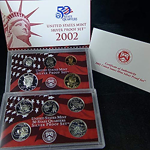 2002 S Silver Proof Set 10 Coin Set
