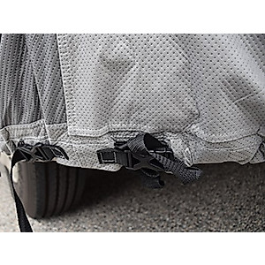 ADCO 36825 Designer Series Olefin HD Class A Motorhome Cover 31' 1" - 34', Gray/White