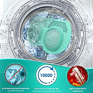 Extra Large Laundry Bag for Delicate Bra Washing Bag, 360° Cleaning Bras Silicone Laundry Science Bag, Lingerie Wash Bag for Underwear Brassiere Protection Bra Washing (Green)