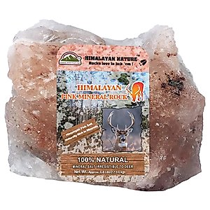 Himalayan Nature Animal Licking Pink Salt Rock Lick Deer| 5 Pound