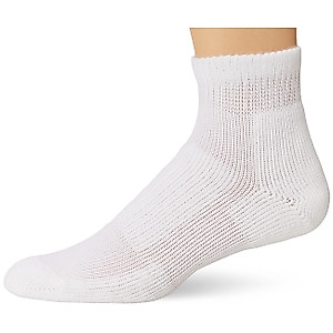 Thorlos Unisex WMX Walking Thick Padded Ankle Sock, White, Large