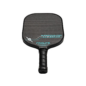 PROLITE LX Series Pickleball Paddles | Hyperweave Carbon Fiber Pickleball Paddle | 14mm Poly Core | Pickleball Rackets Made in The USA Since 1984 (Supernova Pro LX, Silver Fibers)