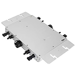 Mophorn 1200W MPPT Waterproof Solar Grid Tie Inverter DC to AC 110V Micro Inverter (1200W 110V)