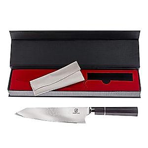 Mercer Culinary Premium Grade Super Steel, 8-Inch Chef's Knife, Ebony Wood Handle