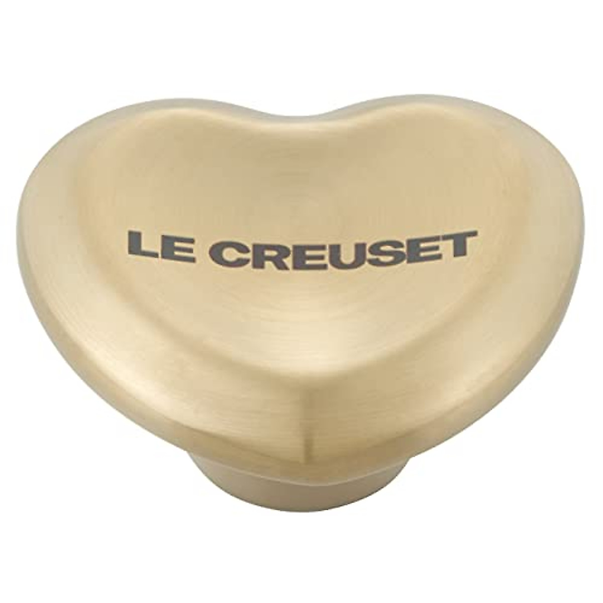 Le Creuset Figural Heart Knob, Large, 47mm, Light Gold, Small