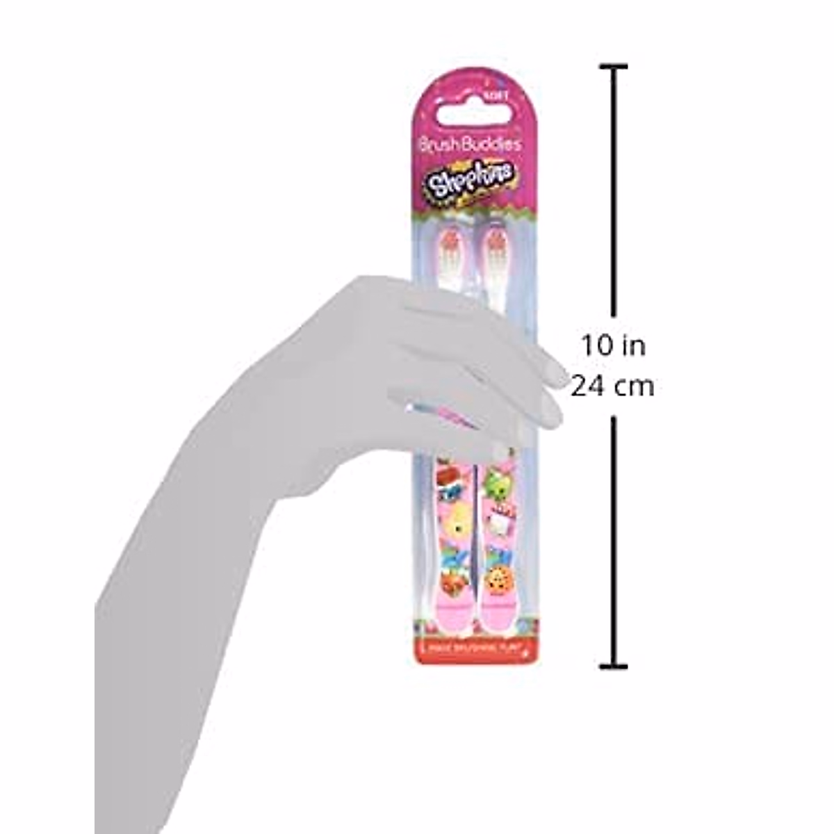 Brush Buddies 2 Piece Shopkins Toothbrush