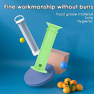 Fruit Puree Filler, 7pcs Set Baby Food Pouch Maker Pure Color Pouches Toddler Fruit Squeeze Puree Filler for Kids (Green) Food Pouch Filler