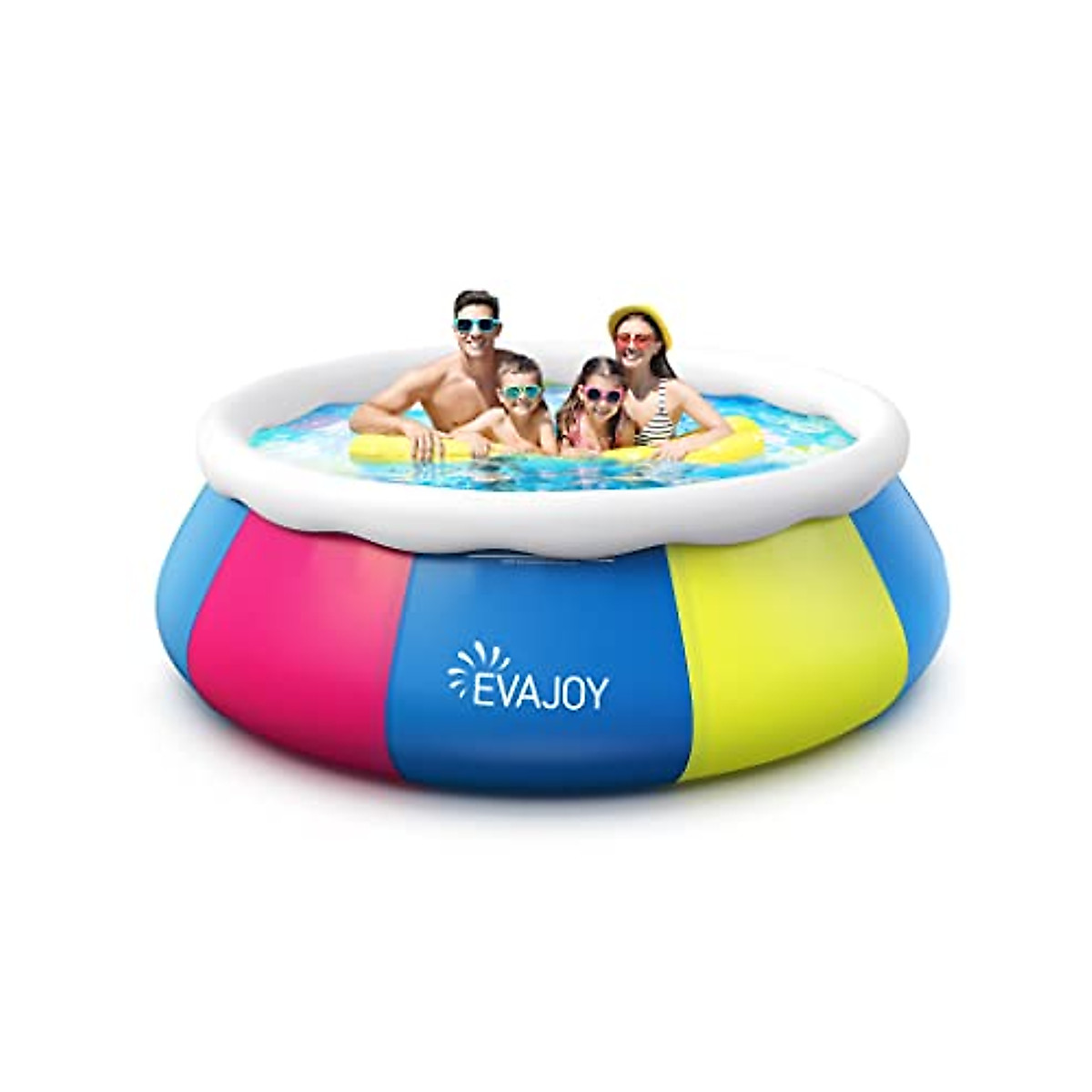 Inflatable Swimming Pool, EVAJOY 10ft ×30in Easy Set Pool with Pool Cover, Blow Up Pool Swimming Pools Above Ground for Kids Adults Family Backyard Garden