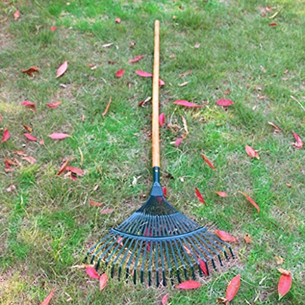 SGerste 22 Teeth Heavy Duty Steel Metal Rake Head Lawn Leaves Garden - Garden Tools