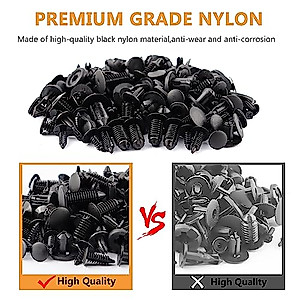 Car Retainer Clips Automotive Plastic Rivets Xmas Tree Retainer Clips 850PCS Auto Body Clips Bumper Push Pin Clips with 15 Cable Ties Fastener Remover for GM Ford Toyota Honda Chrysler Acura