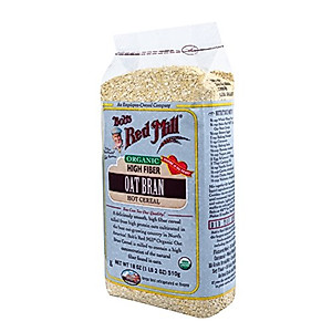 Bob's Red Mill Organic Oat Bran Hot Cereal, 18 Ounce (Pack of 4)