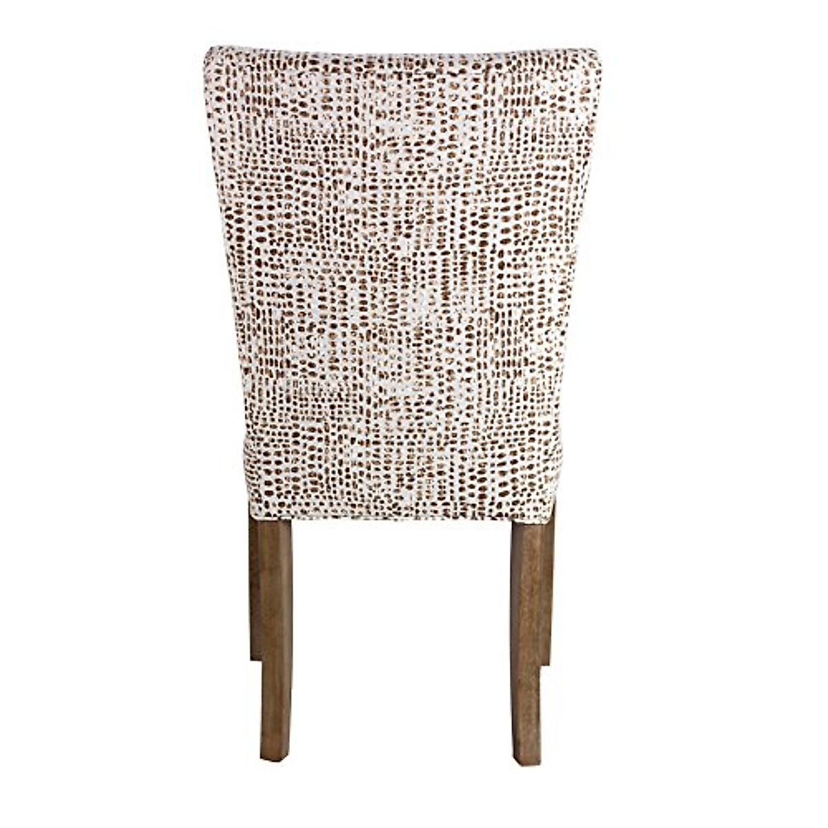 Sole Designs The Julia Collection Contemporary Tufted Fabric Upholstered Wood Dining Chair, Set of 2, Sediment Brown