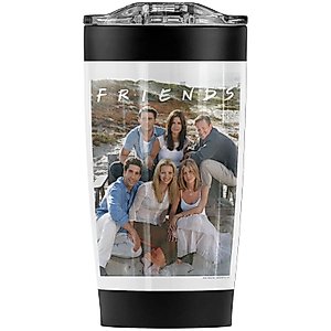 Friends Life'S A Beach Stainless Steel Tumbler 20 oz Coffee Travel Mug/Cup, Vacuum Insulated & Double Wall with Leakproof Sliding Lid