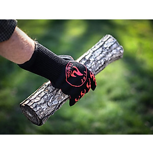 Fire Con Dumb Heat Resistant Glove - Hilarious Gift That Works - 932 Degrees Heat Resistant - Includes Heat Glove, Funny Box, and Instructions