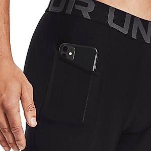 Under Armour Men's HeatGear Armour Leggings , Black (001)/Pitch Gray, X-Large