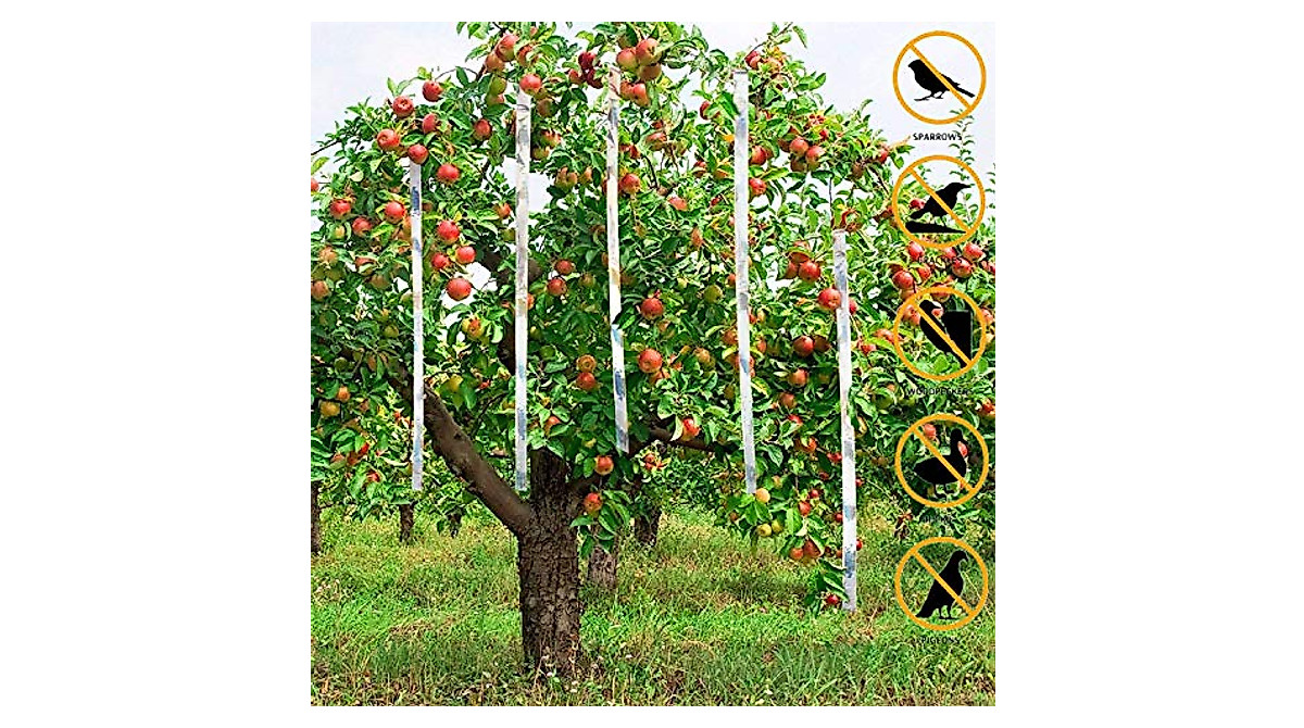 TooDeal 2PCS Bird Deterrent Tape - Humane & Reflective Bird Repellent