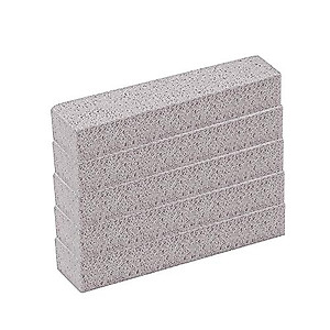 Dr.WOW 6 Pack Pumice Sticks for Cleaning, Pumice Scouring Pad，Grey Pumice Stone，Removing Rust and Grease，Household, Kitchen, Spa, Pool, Bath,Toilet，Household Cleaning