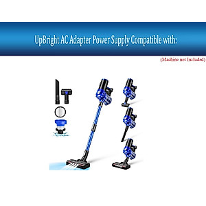 UpBright 26V AC/DC Adapter Compatible with iwoly C150 D300 22.2V 2200mAh Li-ion Battery Handheld Cordless Stick Vacuum Cleaner Model RSS1002-130260-W2J 26VDC 500mA 0.5A Power Supply Cord Charger PSU