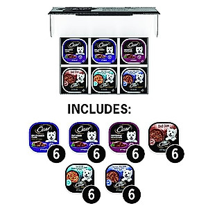 CESAR Wet Dog Food HOME DELIGHTS & Classic Loaf in Sauce Variety Pack, (36) 3.5 oz. Easy Peel Trays