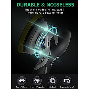 Cordless Car Buffers and Polishers Kit with 2pcs 12V Lithium Rechargeable Battery Polisher with Variable Speed, 2.0Ah Portable Buffer Kit for Buffer/Polisher/Sander (Dark Grey)