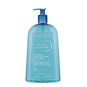 Bioderma - Atoderm Hydrating Shower Gel Body Wash - Moisturizing Face and Body Cleanser for Normal to Dehydrated Sensitive Skin, 33.8 Fl Oz (Pack of 1)