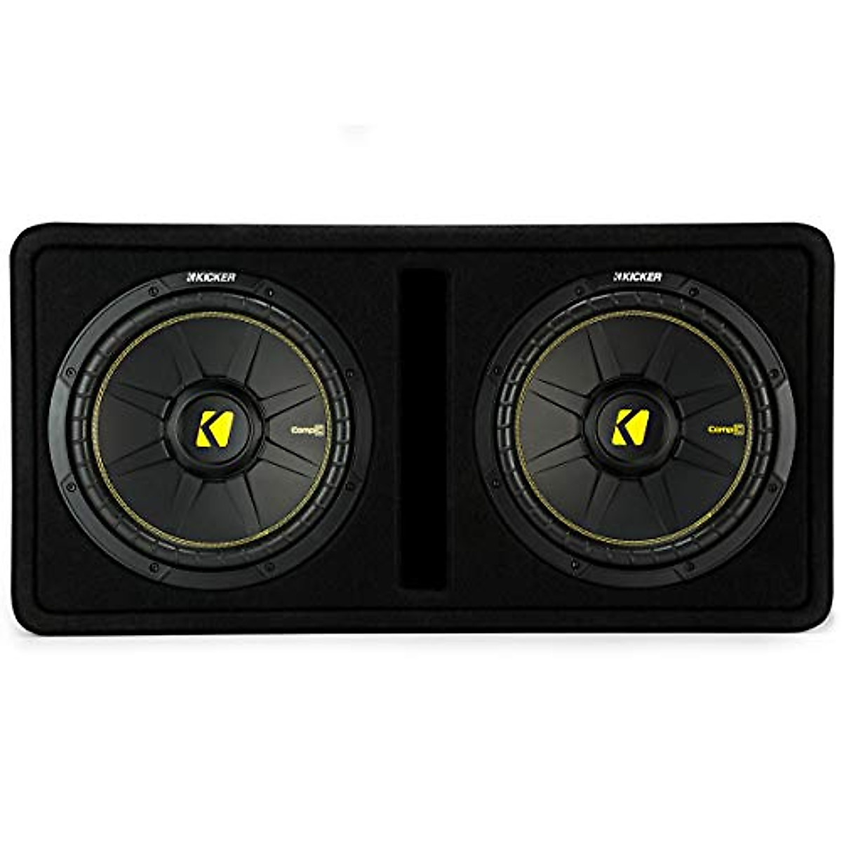 Kicker Bundle Compatible with Universal Vehicle 44DCWC122 Dual 12" Loaded Ported Sub Box with A400.1 Amplifier and HA-AK8 8Ga Amp Install Kit