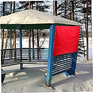 YARNOW Outdoor Swings 1pc Outdoor Tent Protective Red Patio Carport Canopy Pool Lawn Shade Garden Block Yard Net Deck Screen Greenhouse Tarp Fabric Cover Shelter Backyard Outdoor Pergola