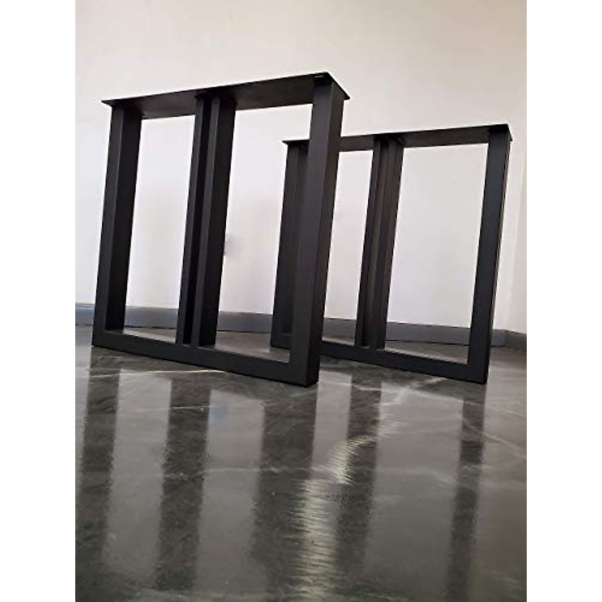 Metal Table Legs, Rectangular Columns Style - Any Size and Color
