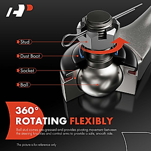 A-Premium 2 x Front Lower Control Arm Assembly, with Ball Joint & Bushing, Compatible with Nissan Pathfinder 2013-2020, Infiniti QX60 2014-2022, JX35 2013, Replace # K623063 K623064