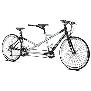 Giordano 700c Duetto Tandem Road Bike, Silver, Medium Large, (92700)